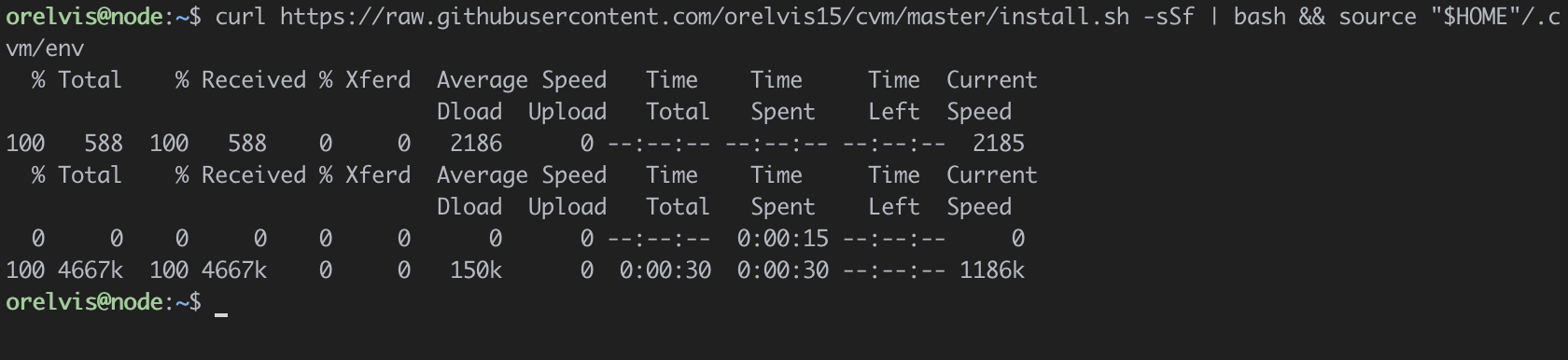 Compiled Cardano Node Using Cvm Ore Pool